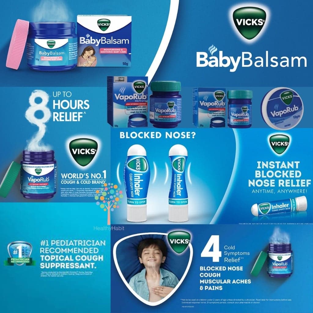 VickS vaporub วิคส์ วาโปรับ Vick ขนาด 25gm50gm.ล็อตใหม่ ล่าสุด - alanmyshop - ThaiPick