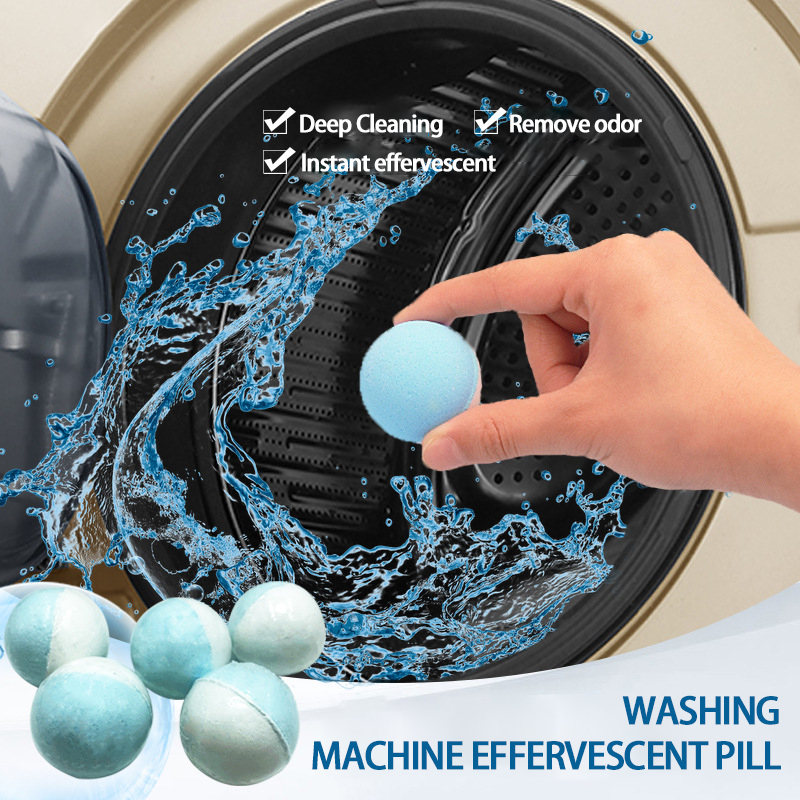 Byssherer 10PCS Washing Machine Mini Cleaner Tablets Washer Cleaning ...