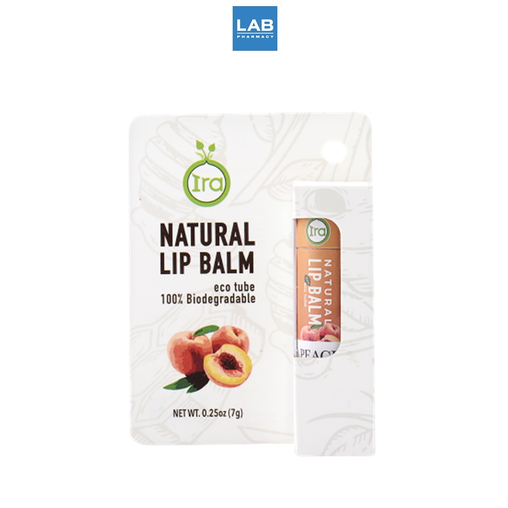 IRA Natural Lip Balm Eco Tube Peach 7g. - ลิปบาล์ม ให้ความชุ่มชื้น ...