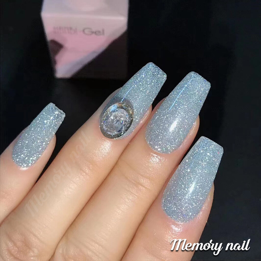 ((แฟลช HANBI รุ่นเดิม 9สี)) สีเจล แฟลช Flash Glitter Gel สีทาเล็บเจล ...