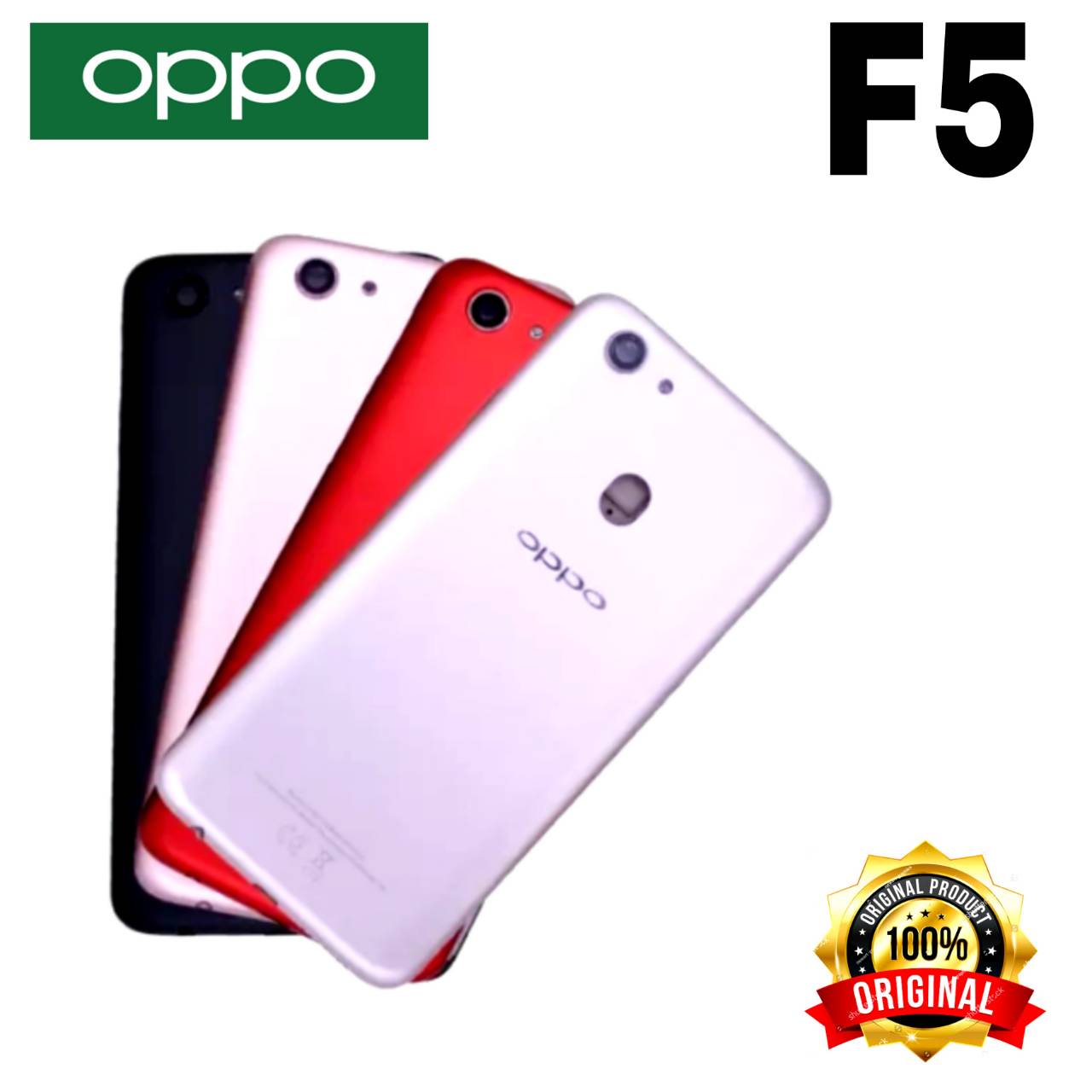 OPPO F5 ฝาหลัง กระจกหลัง บอดี้ พร้อมกาว ฝาหลังOPPO ฝาหลังF5 BlackCover ...