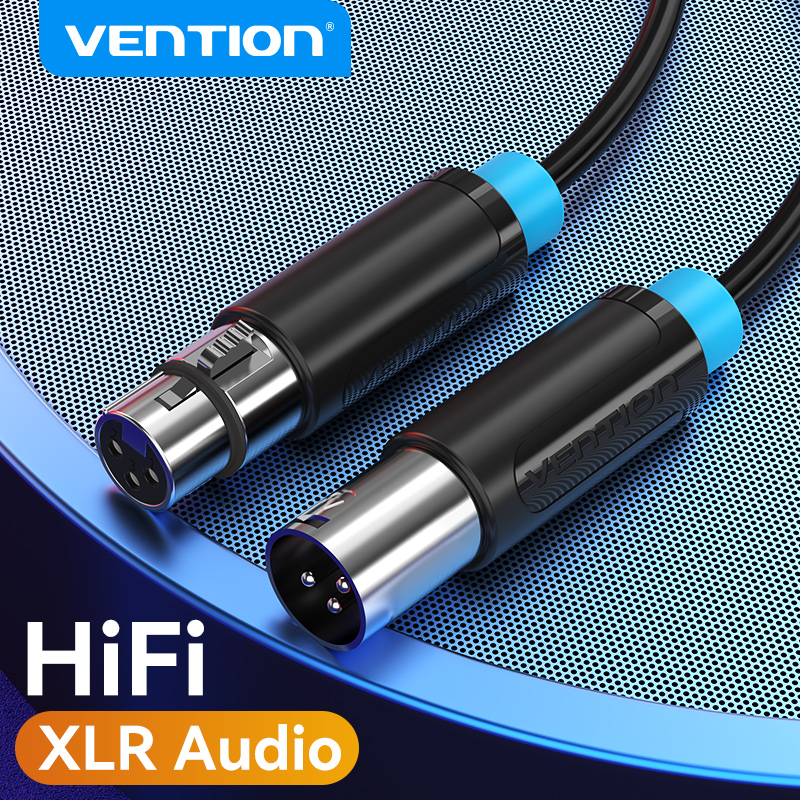Vention สายxlr cable สายไมโครโฟน สเตอริโอ สายสัญญาณเสียง Cannon Male to Female สายเคเบิ้ล ...