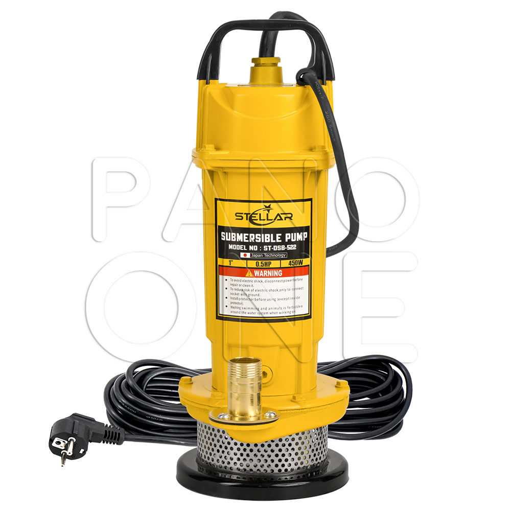 STELLAR ปั๊มแช่ 1 นิ้ว ปั๊มจุ่ม ไดโว่ ปั๊มน้ำ ปั้มแช่ดูดโคลน ปั๊มแช่ไฟฟ้า 450W มอเตอร์ทองแดงแท้ ...