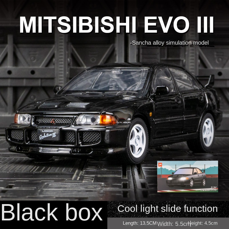 ⭐1:32มิตซูบิชิ Evo รุ่นที่สาม Evo 3รถสปอร์ตรถแข่ง D Iecast จำลองล้อแม็ก ...