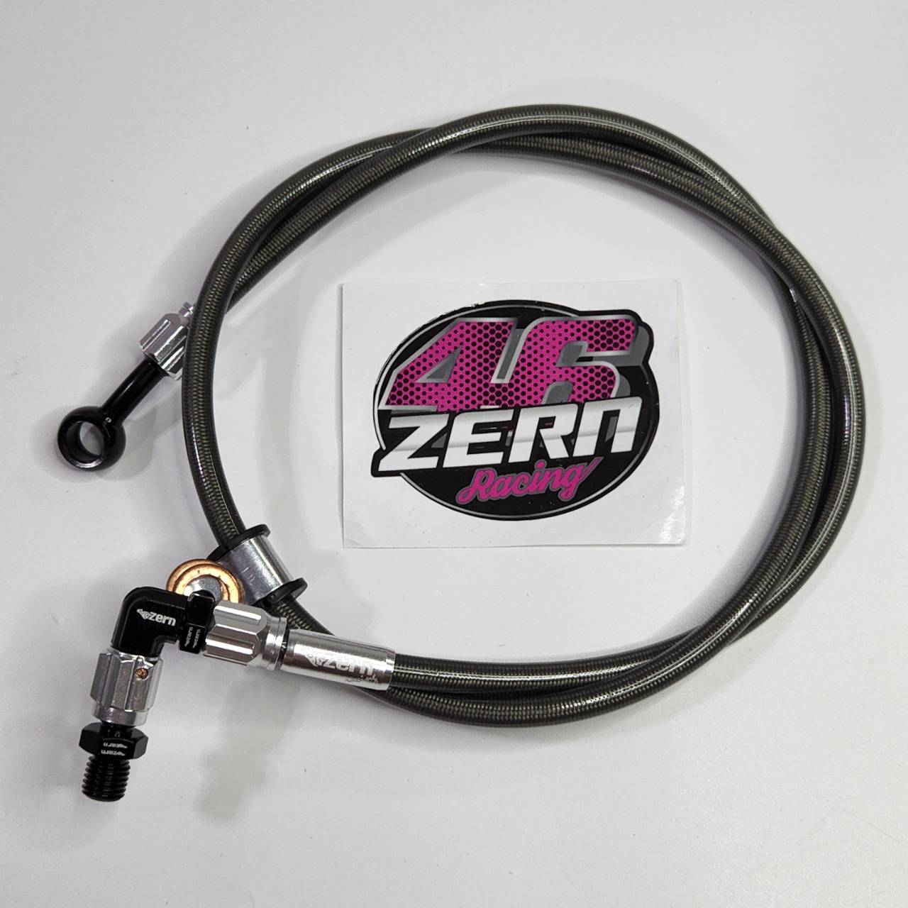 ZERN หัวฟันเฟือง90 สีดำตัดเงิน **ตัวถูก** ใส่ปั๊มเม้า ปั๊มด้วง ได้ สายเบรค 36 นิ้ว เวฟ110i , เวฟ ...