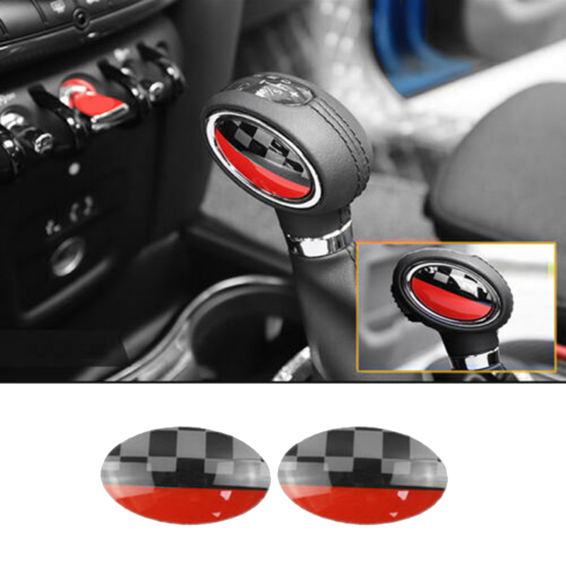 2Pcs Car Gear Shift Knob Cover Sticker for MINI Cooper JCW F54 F55 F56 F57 F60 - WSZ STORE ...