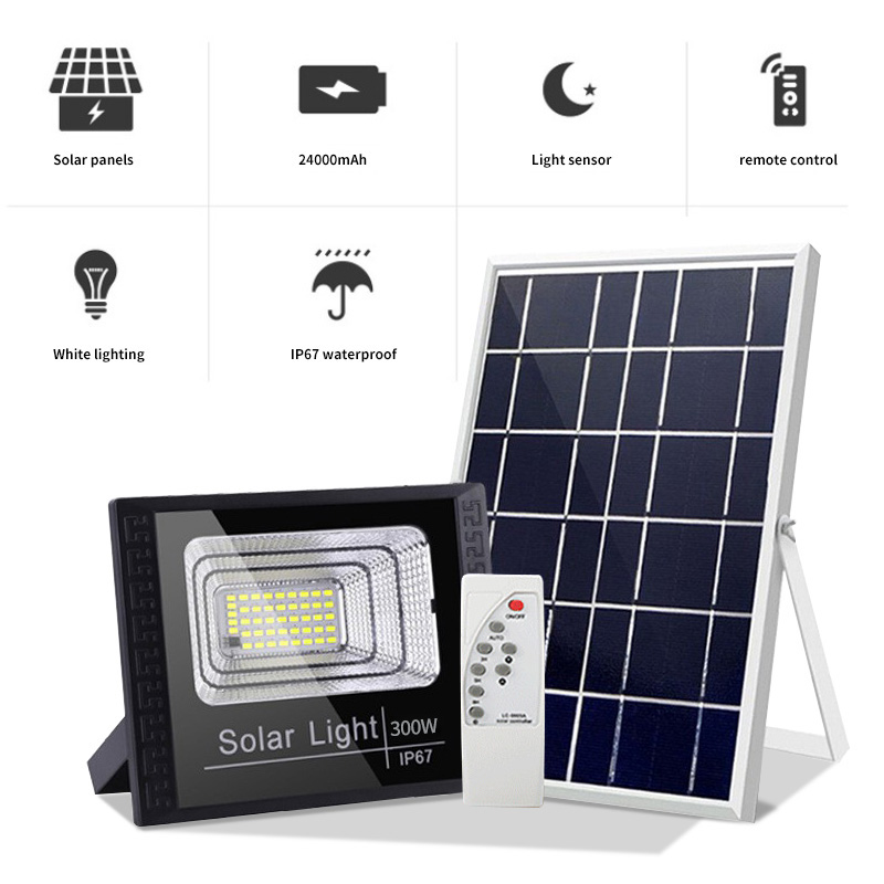 （ซื้อ 1 แถม 1）200w ไฟ LED แผงโซลาร์เซลล์ โคมไฟโซลาร์เซลล์ Solar light ...
