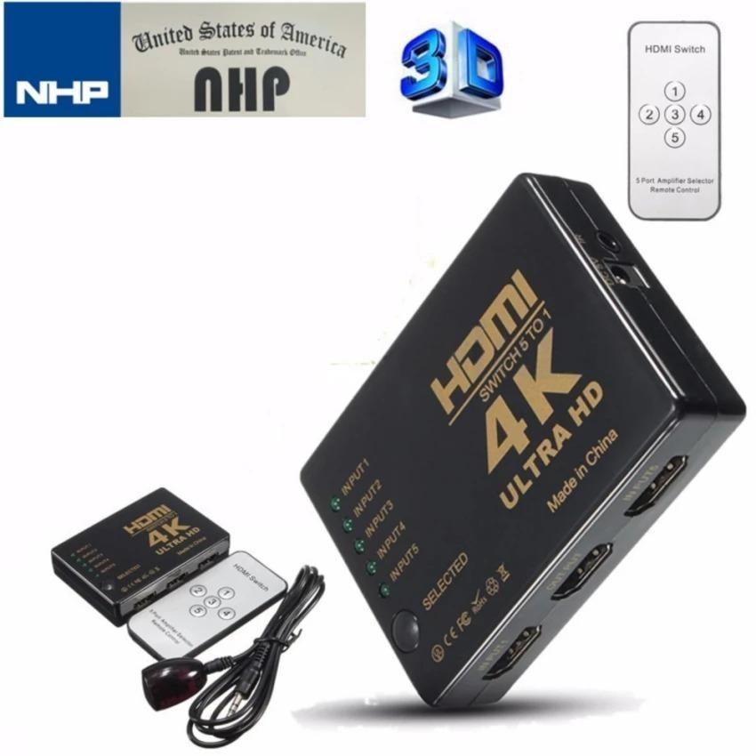 4K 2K ULTRA 3D HD HDMI Switch HDMI Splitter HUB with IR Remote Control ...