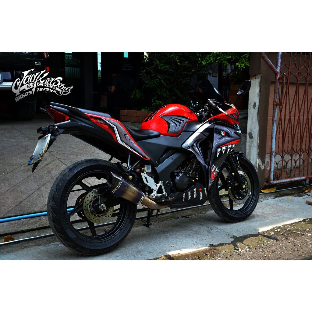 ( โปรโมชั่น+++ ) สติ๊กเกอร์ Full Body ลาย ดัดฟัน เต็มคัน รถรุ่น honda Cbr 150 โฉมเก่า **ตัวก่อน ...
