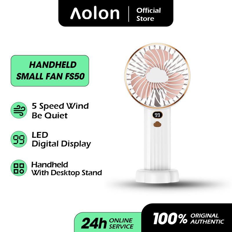 Aolon FS50 Fan 4000mah อัจฉริยะจอแสดงผลดิจิตอลพัดลมมือถือ USB ชาร์จและ ...