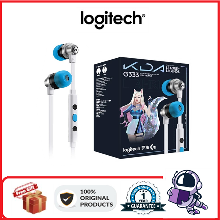 Logitech KDA หูฟังอินเอียร์ G333 พร้อมไมโครโฟน | Lazada.co.th
