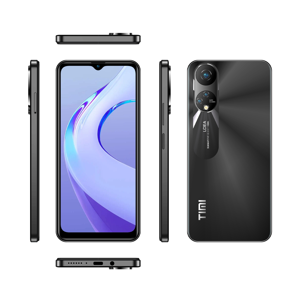 TIMI T3 (6+128GB) โทรศัพท์ Android13 จอใหญ6.92 นิ้ว(เล่นได้2หน้าจอ) แบตเตอรี่6500mAh กล้อง13MP ...