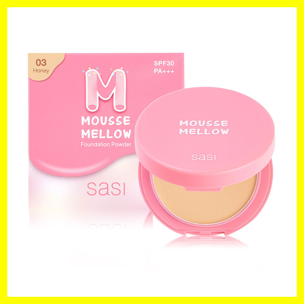 SASI Mousse Mellow Foundation Powder 8.5g #03 Honey - KONNIE&COCO ...