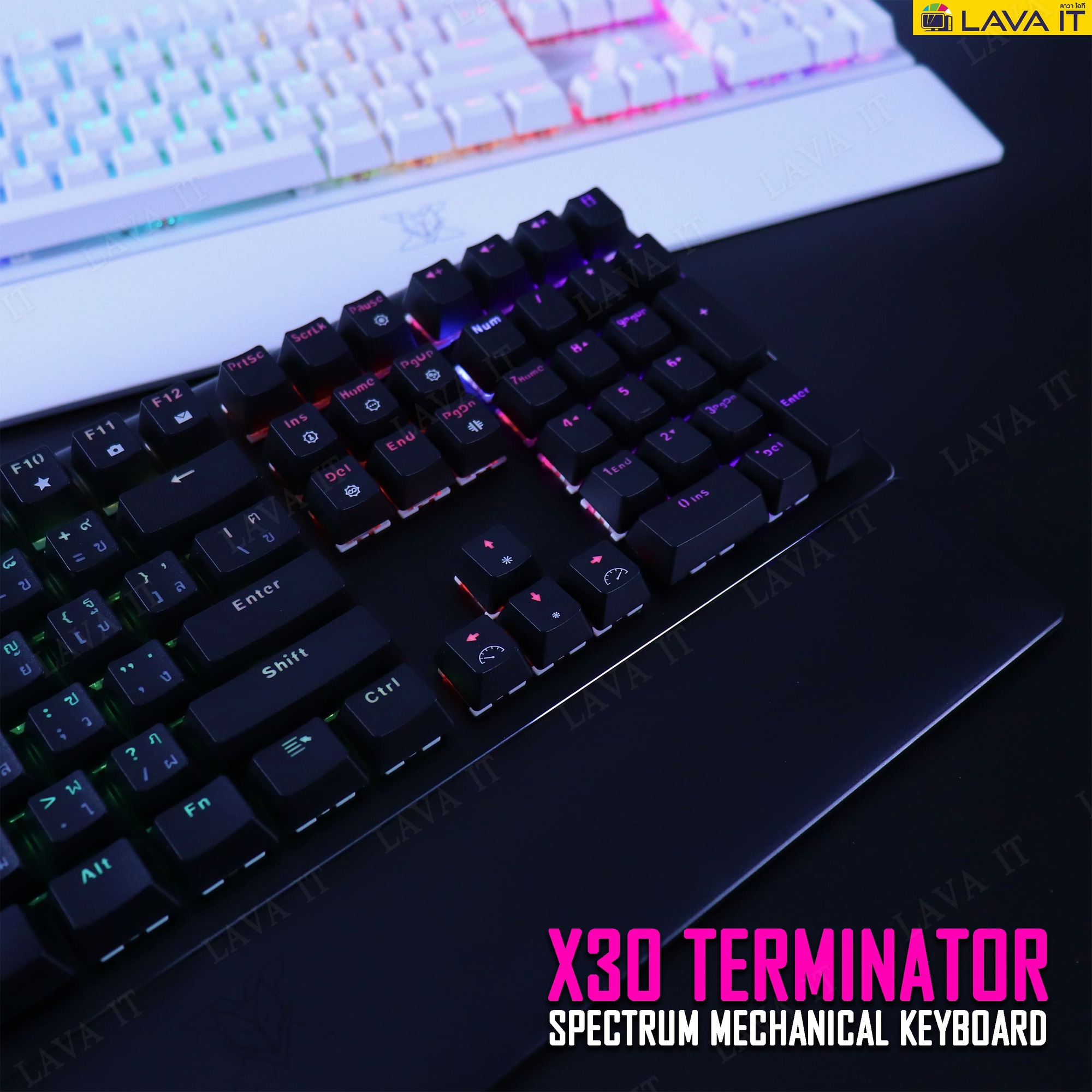Nubwo X30 TERMINATOR RGB Gaming Keyboard คีย์บอร์ดเกมมิ่ง ปรับแต่งแสง ...