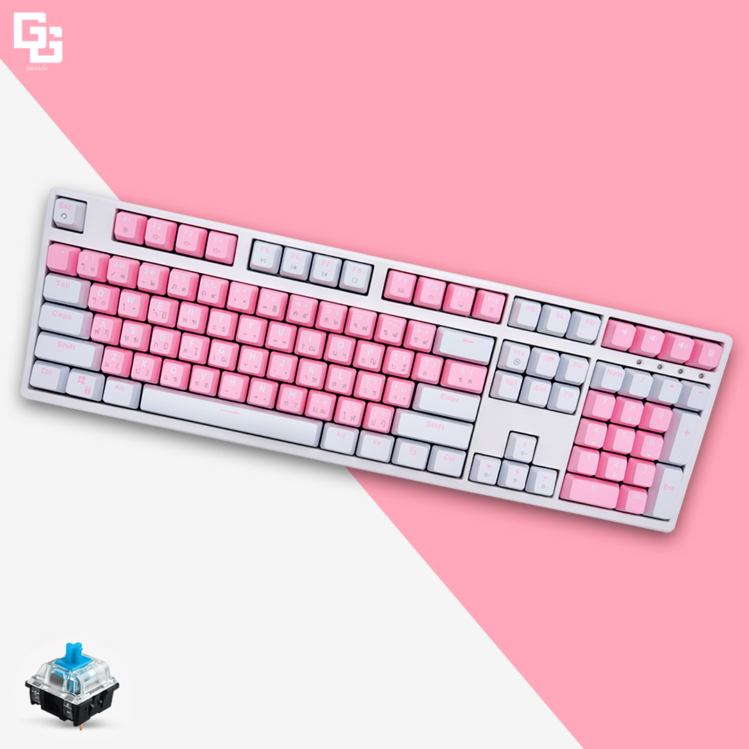 [Key Thai] Readson Pink Edition Mechanical คีย์บอร์ดเกมมิ่ง บลูสวิตซ์ ...