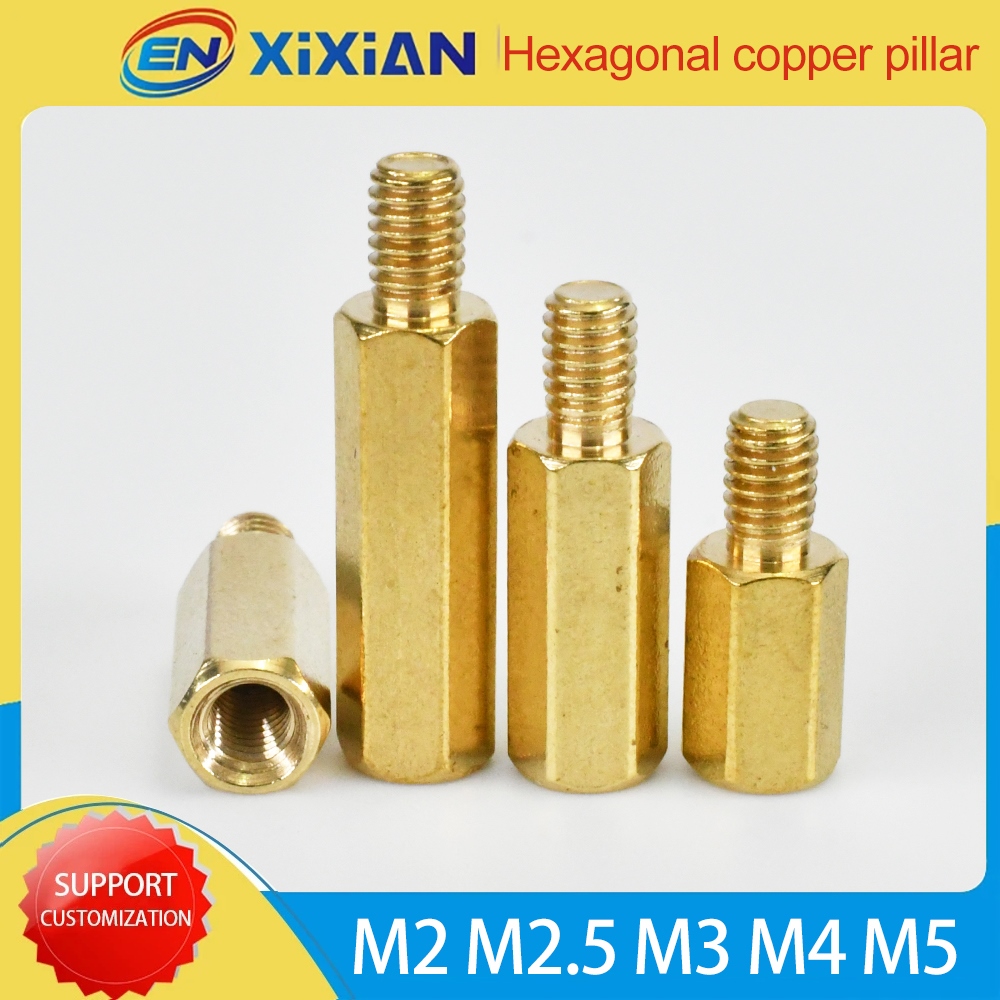 Hex Kuningan Spacer M2 M2.5 M3 M4 M5 Standoff Hexagon Stand Off ...