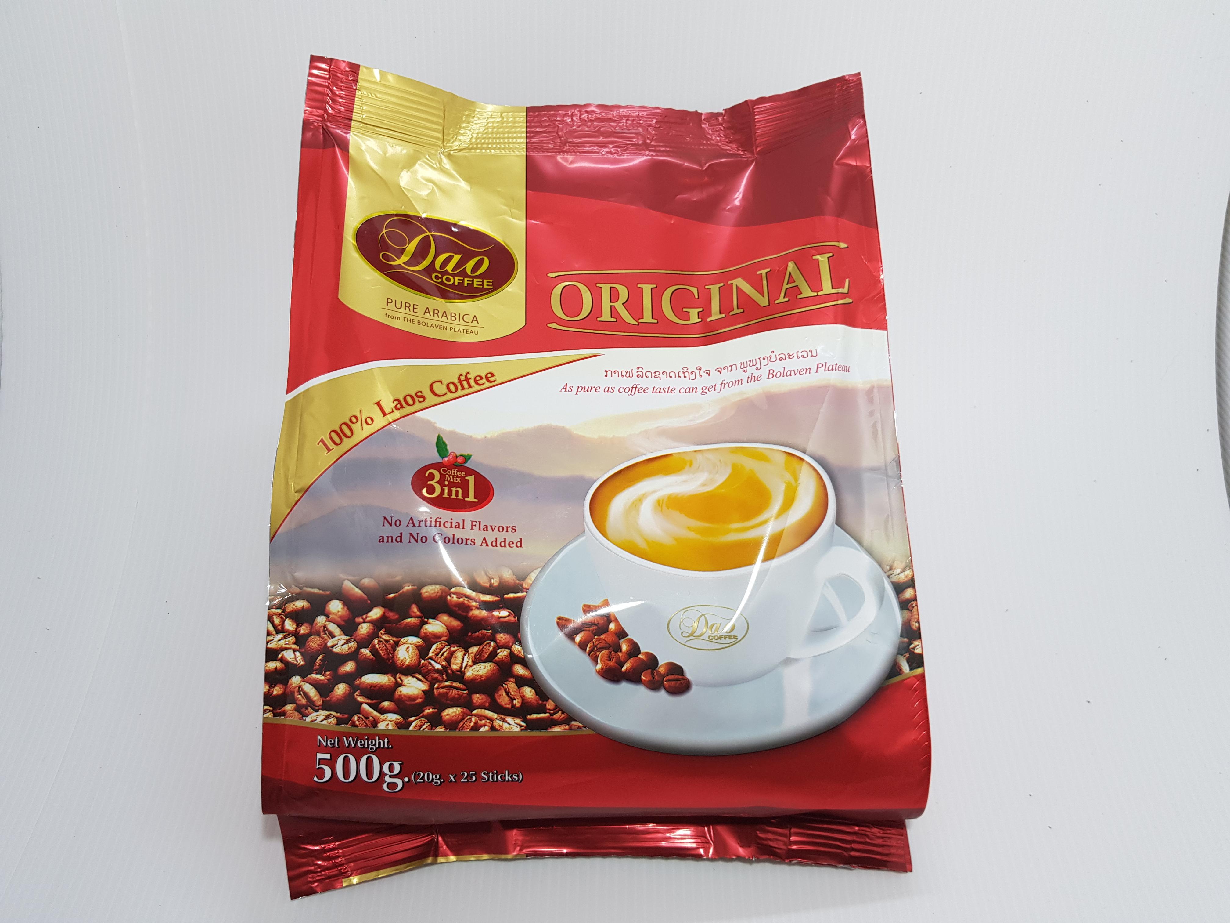 กาแฟดาวคอฟฟี่รสออริจินอล DAO COFFE คอฟฟี่ มิกซ์ 3IN1 ขนาด 20 กรัม แพค ...