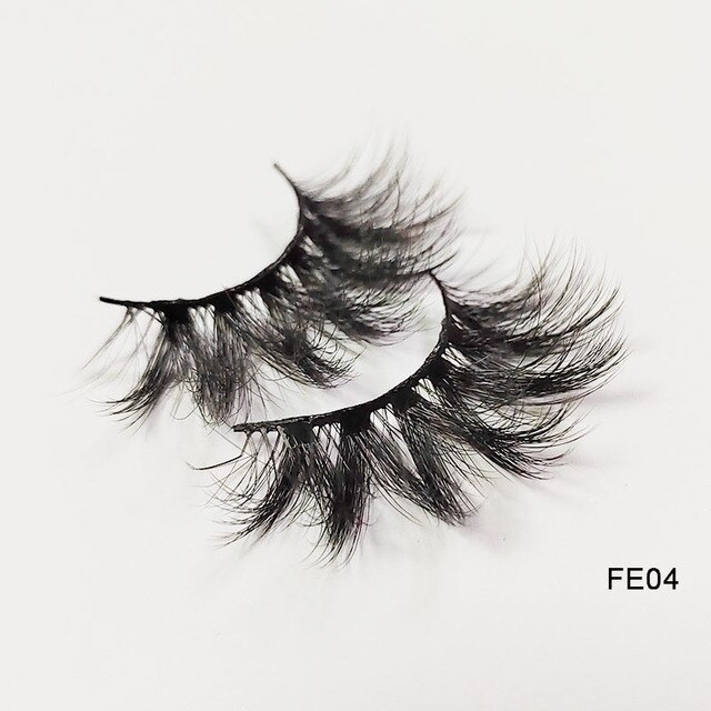 Fluffy Eyelashes 8D Dramatic Faux Mink Lashes Pack 16-20mm Cat Eye ...