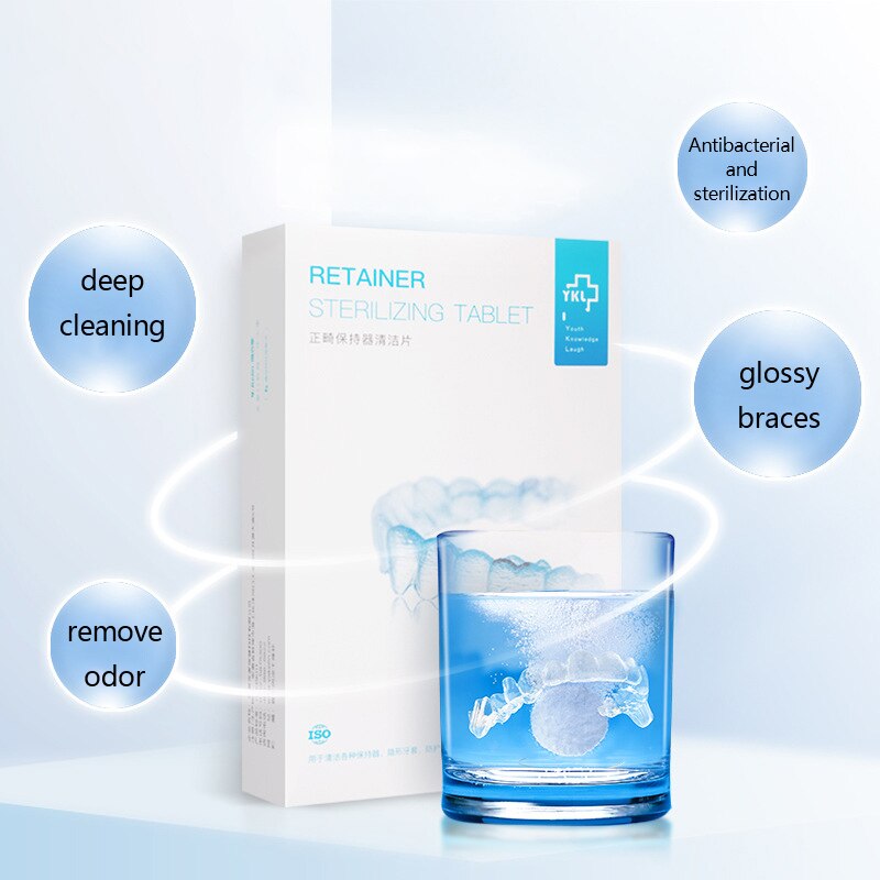 30pcs Denture Retainer Cleansing Tablets for Cleaner Retainers and ...