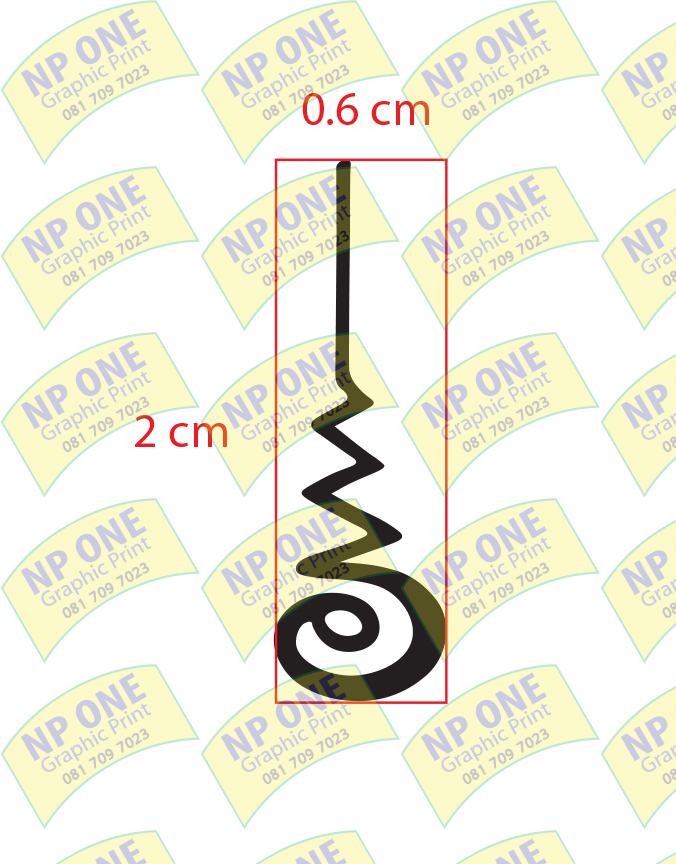 ตรายางยันต์อุณาโลม ประทับหลังพระผง หลังรูปถ่าย มี 2 แบบ แบบวนซ้าย วนขวา ...