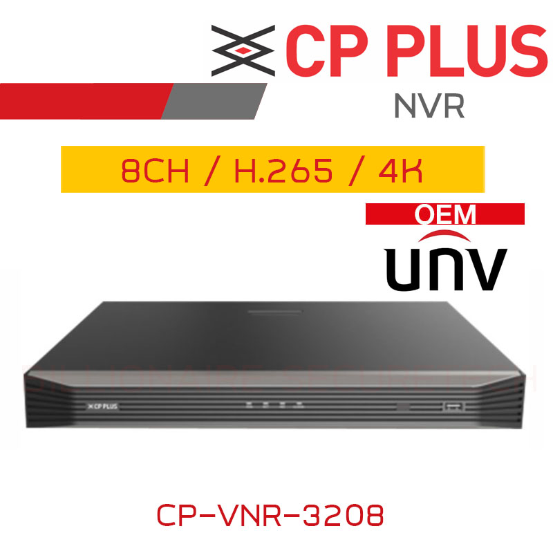 CP PLUS เครื่องบันทึกวงจรปิด ระบบ IP (NVR) 8CH CP-VNR-3208 BY BILLIONAIRE SECURETECH ...
