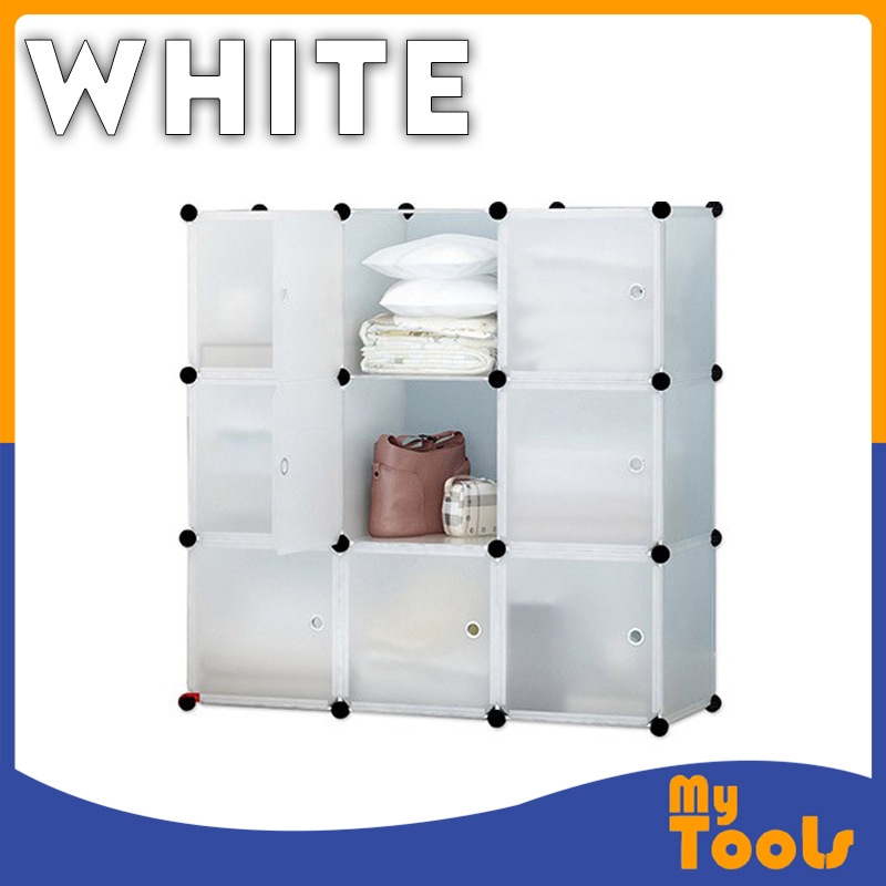 Cabinet 9 Cubes Cube DIY Wardrobe Rak Rack Storage Organizer Almari ...