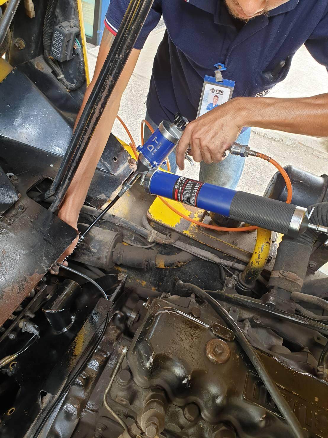 GGJJ กระบอกอัดจารบี ปืนอัดจารบี 900 CC 13000 psi แบบใส (2 ลูกสูบคู่ ...