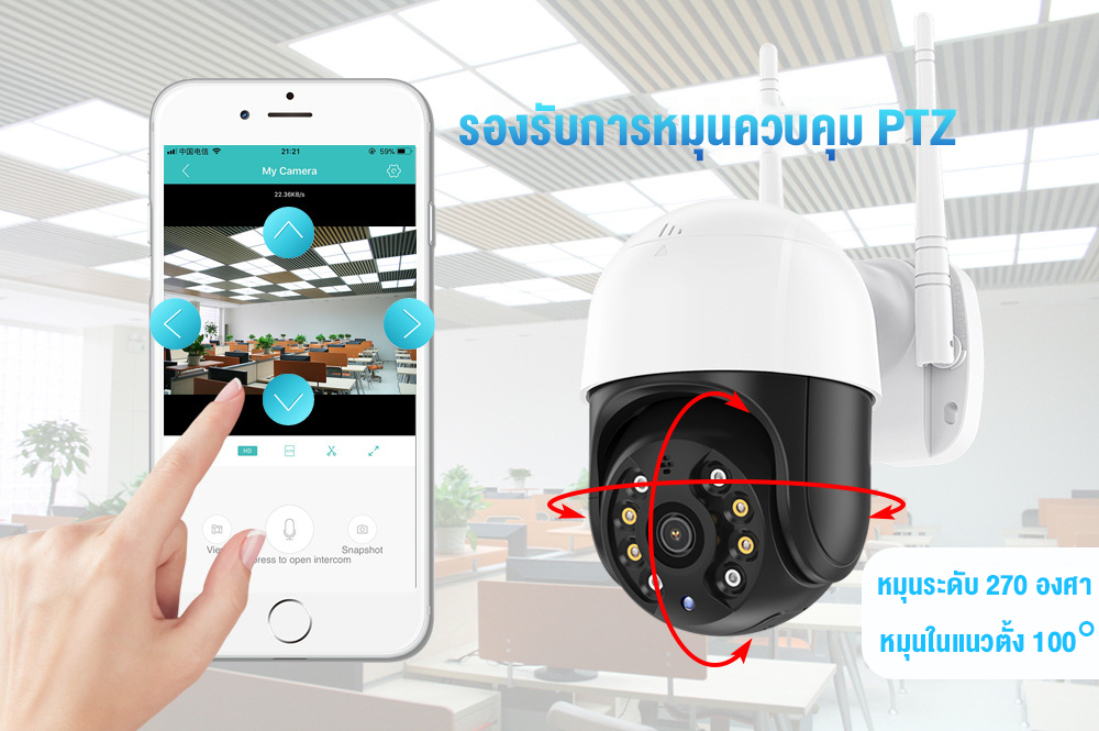 กล้องวงจรปิด360 wifi 1080p icsee app บริการลูกค้าชาวไทย กล้องวงจรปิด360 ...