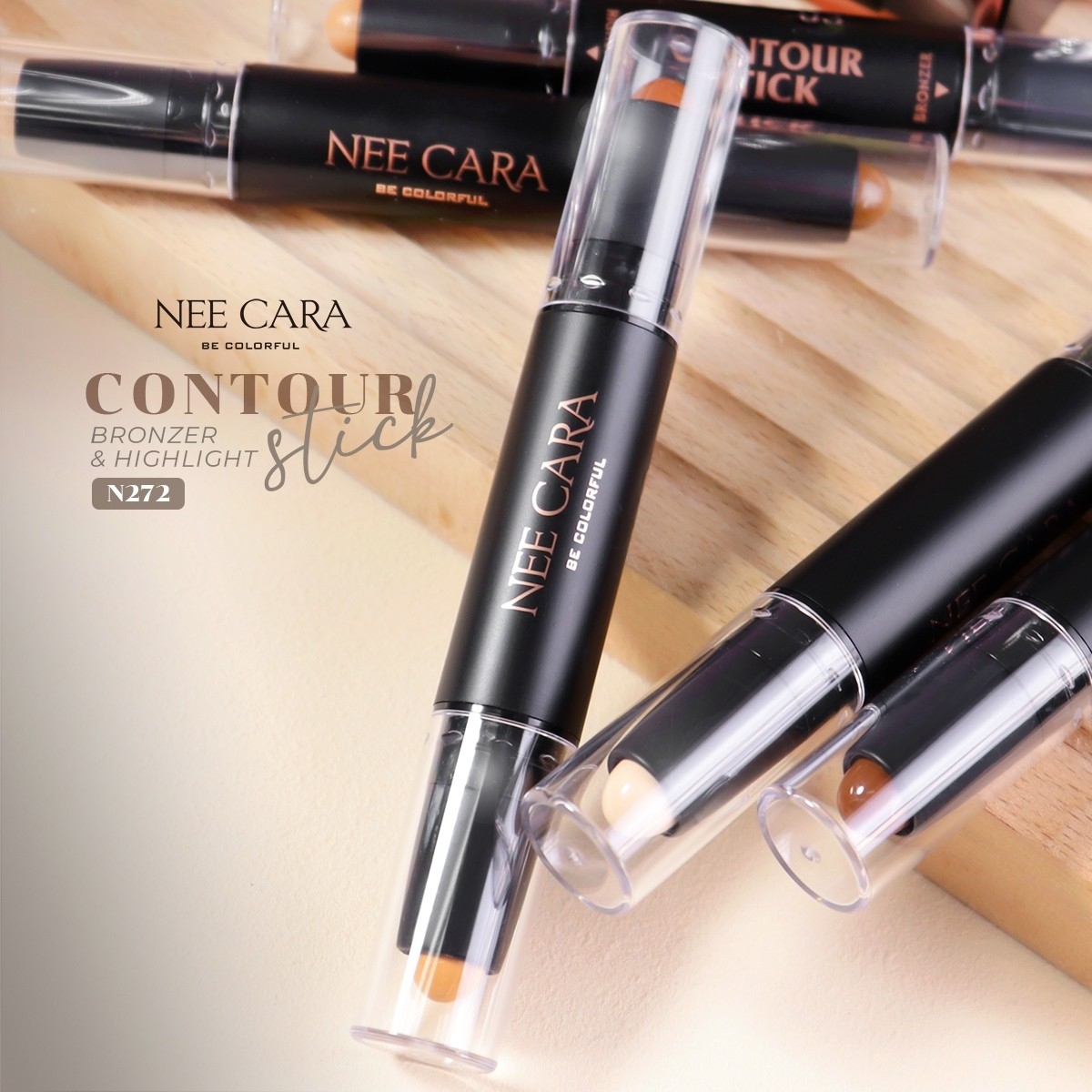 N272 Nee Cara Contour Bronzer Highlight Stick นีคารา คอนทัวว์ บรอนเซอร์ ...