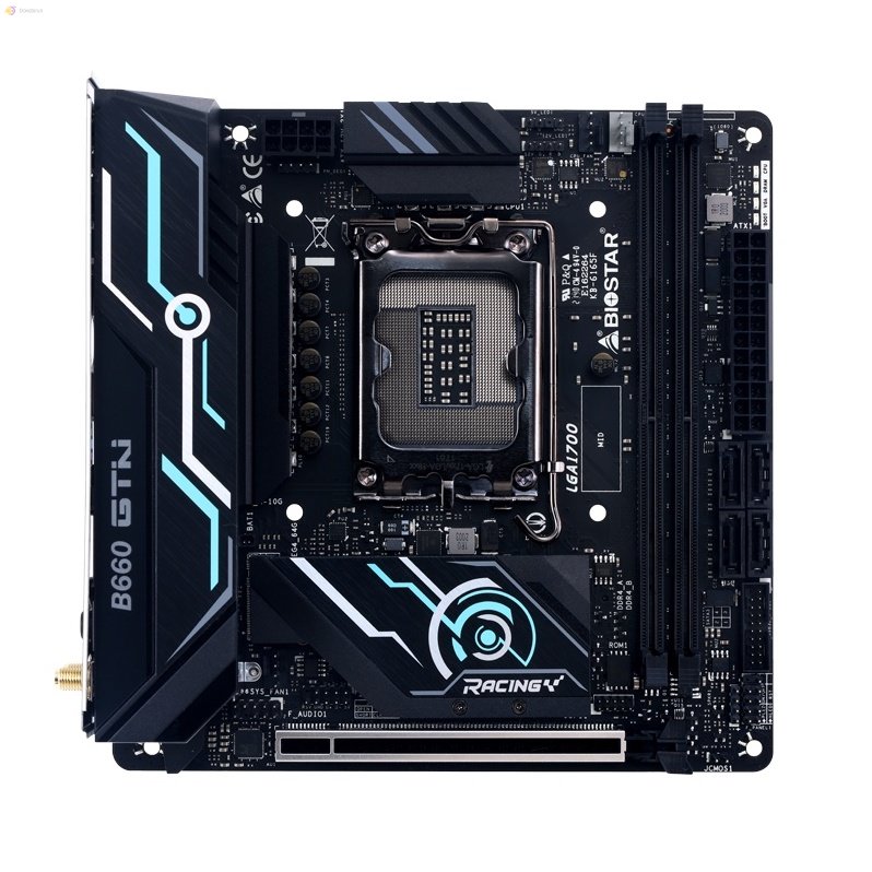 ลด 50 (พร้อมส่ง)ITX B660T-SILVER BIOSTAR MAINBOARD Intel Gen12 Mini-ITX ...