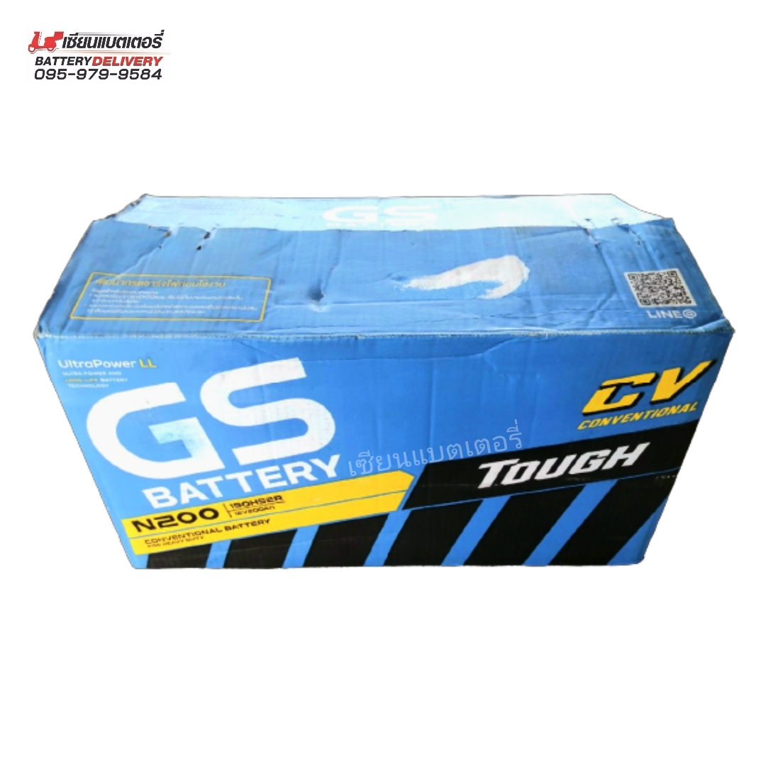 GS Battery N200 แบตเตอรี่รถบรรทุก แบตรถบัส 200แอมป์ - Meechai Watsadu - ThaiPick