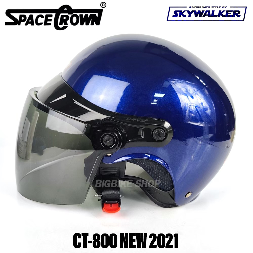 หมวกกันน็อค SPACE CROWN รุ่น CT-800 NEW มีสีให้เลือก 9 สี - Skywalker ...