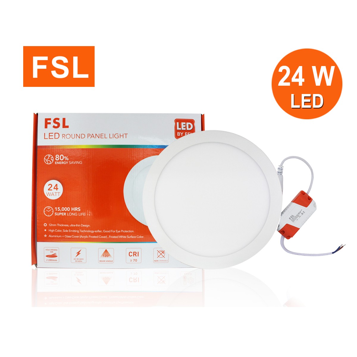 FSL หลอด LED PANEL LIGHT 9W (4นิ้ว) กลม รุ่น FSL-PL-R-9W-65 DL เดย์ไลท์ ...