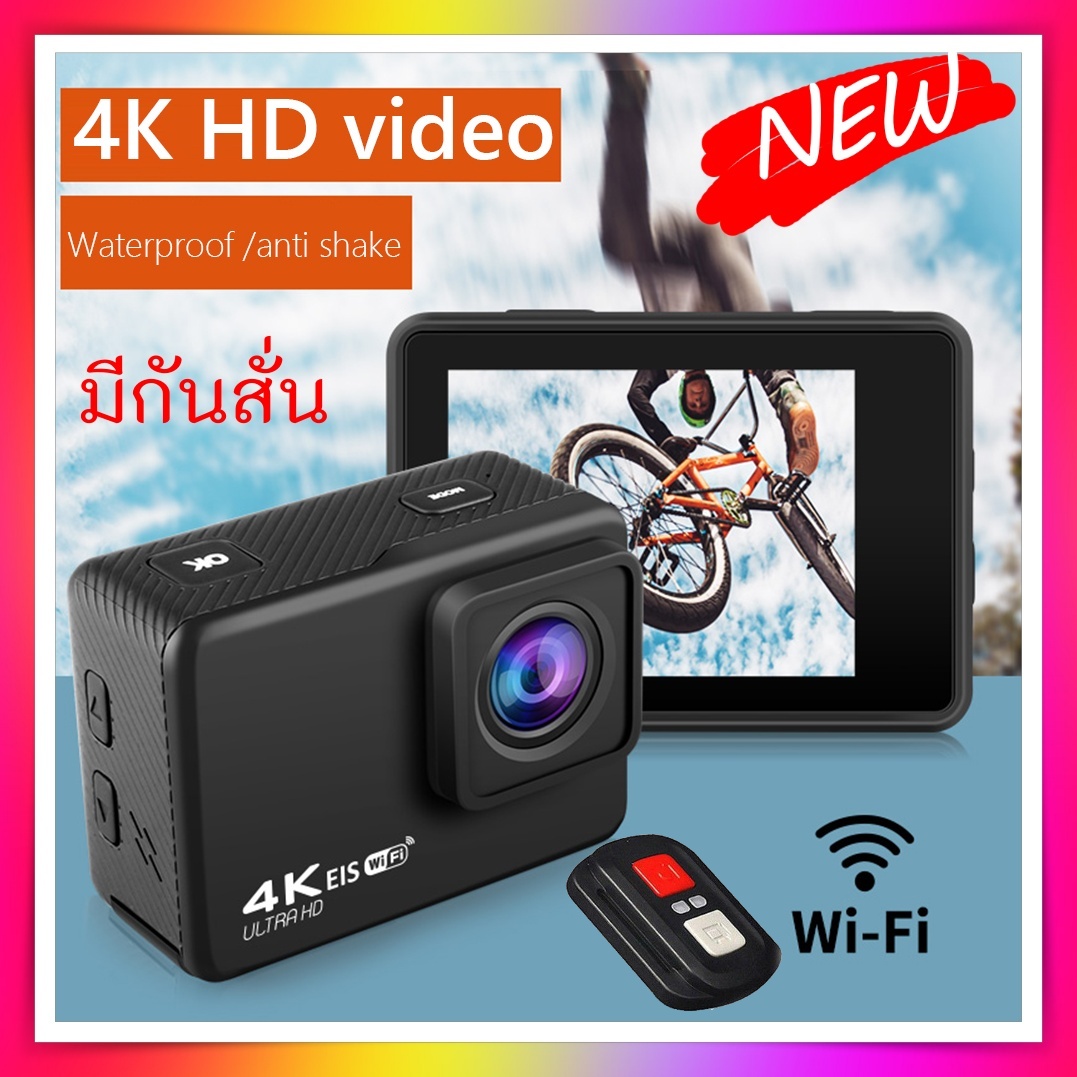 Nanotech 2022 กล้องกันน้ำ ถ่ายใต้น้ำ Sport camera Action camera 4K ...