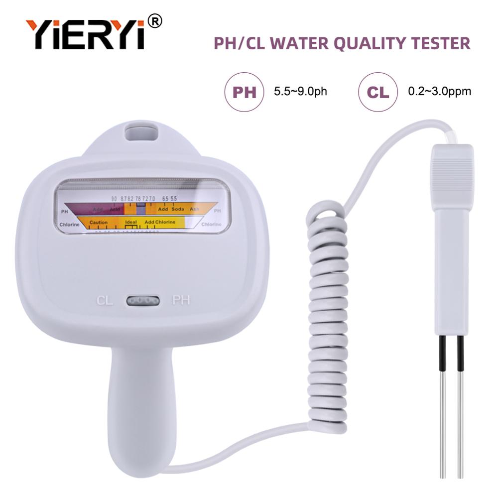 yieryi CL Tester 2 in 1 Water Quality PH Chlorine PC-104 Portable Level ...