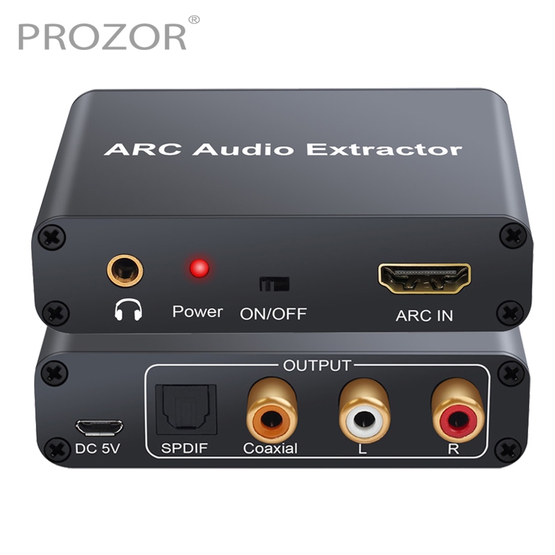 【Ready】 Prozor Converter Hdmi-compatible Audio Adapter Dac Arc L/r ...