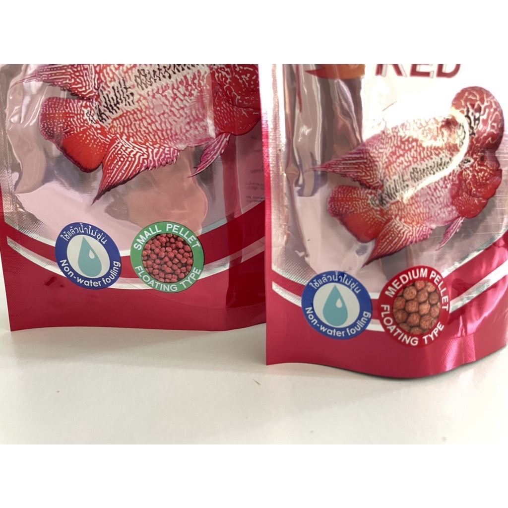 (จัดส่งเร็ว) OPTIMUM CICHLID QUICK RED 100g. 300g. (อาหารปลาหมอสี ปลานกแก้ว สูตรเร่งสี เร่งโต ...