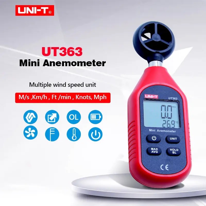 UNI-T UT363 เครื่องวัดความเร็วลม วัดอุณหภูมิ วัดลม วัดลมแรง | Lazada.co.th