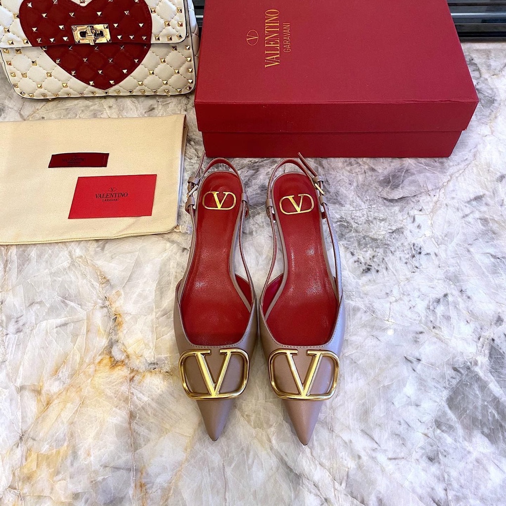 Valentino Sandal The New Ladies 6cm High Heels Women Shoes Luxury Shoes