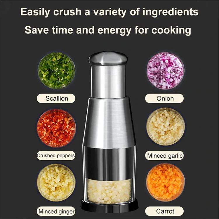 Pressed Garlic Chopper Pressed Food Chopper Manual Handheld Vegetable ...