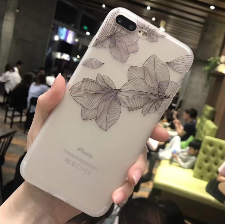 เคสไอโฟน เคส 6/6s /6plus,6splus /7,8 /7plus,8plus ลายน่ารัก ลายใบไม้ ...