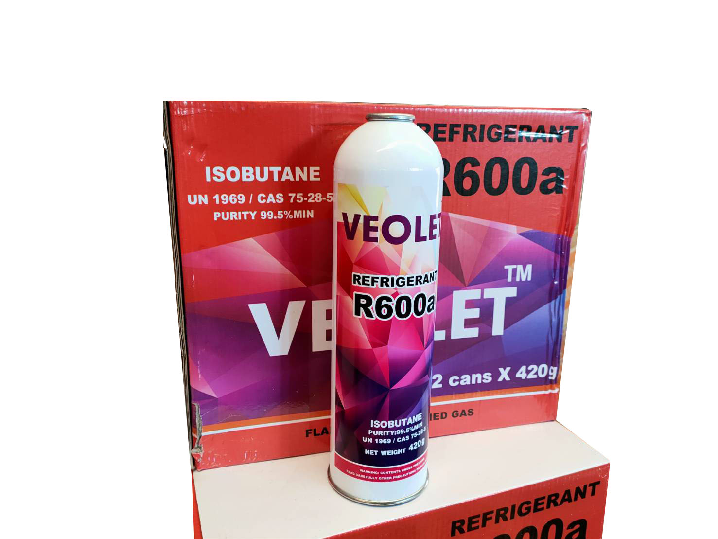 VEOLET สารทำความเย็น R-600A เกรดพรีเมี่ยม 1 กระป๋อง พร้อมวาล์วเปิด-ปิด ...