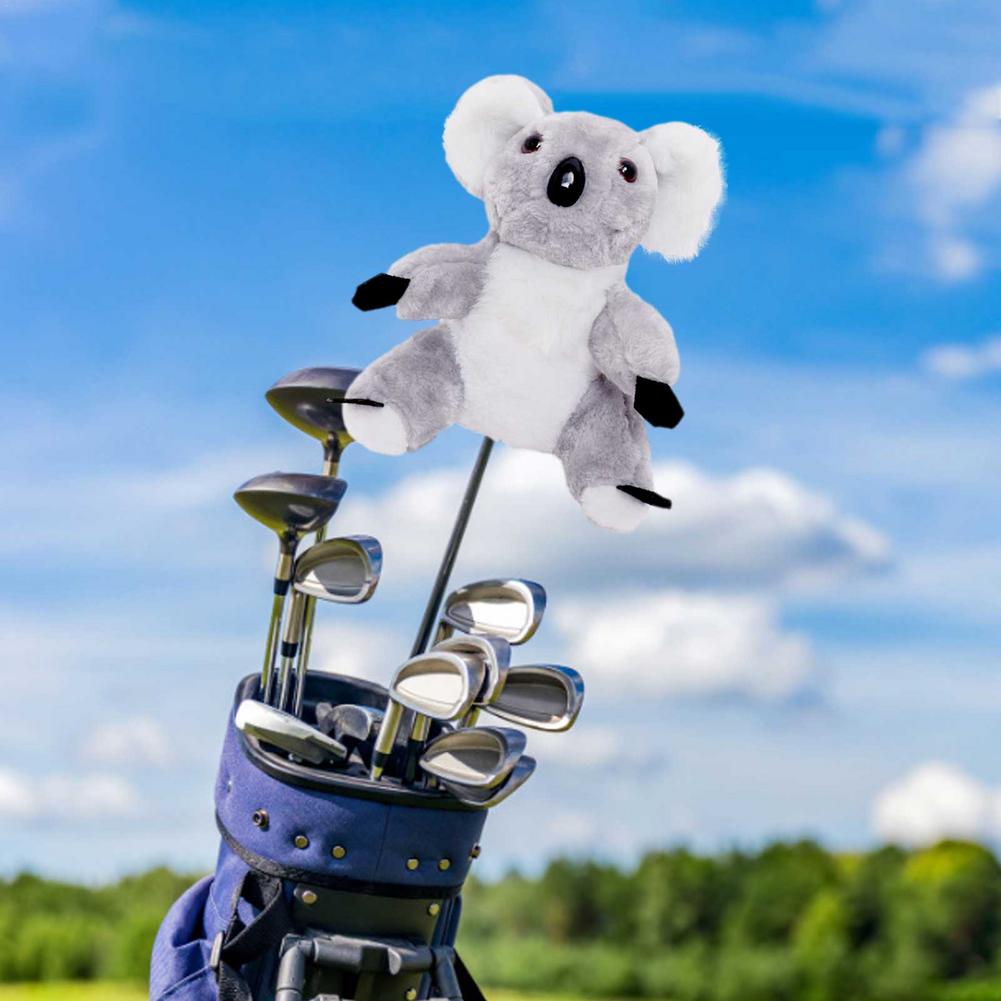 Cute Koala Golf Driver Head Cover Lovely Cartoon Animal Wood Headcover ...