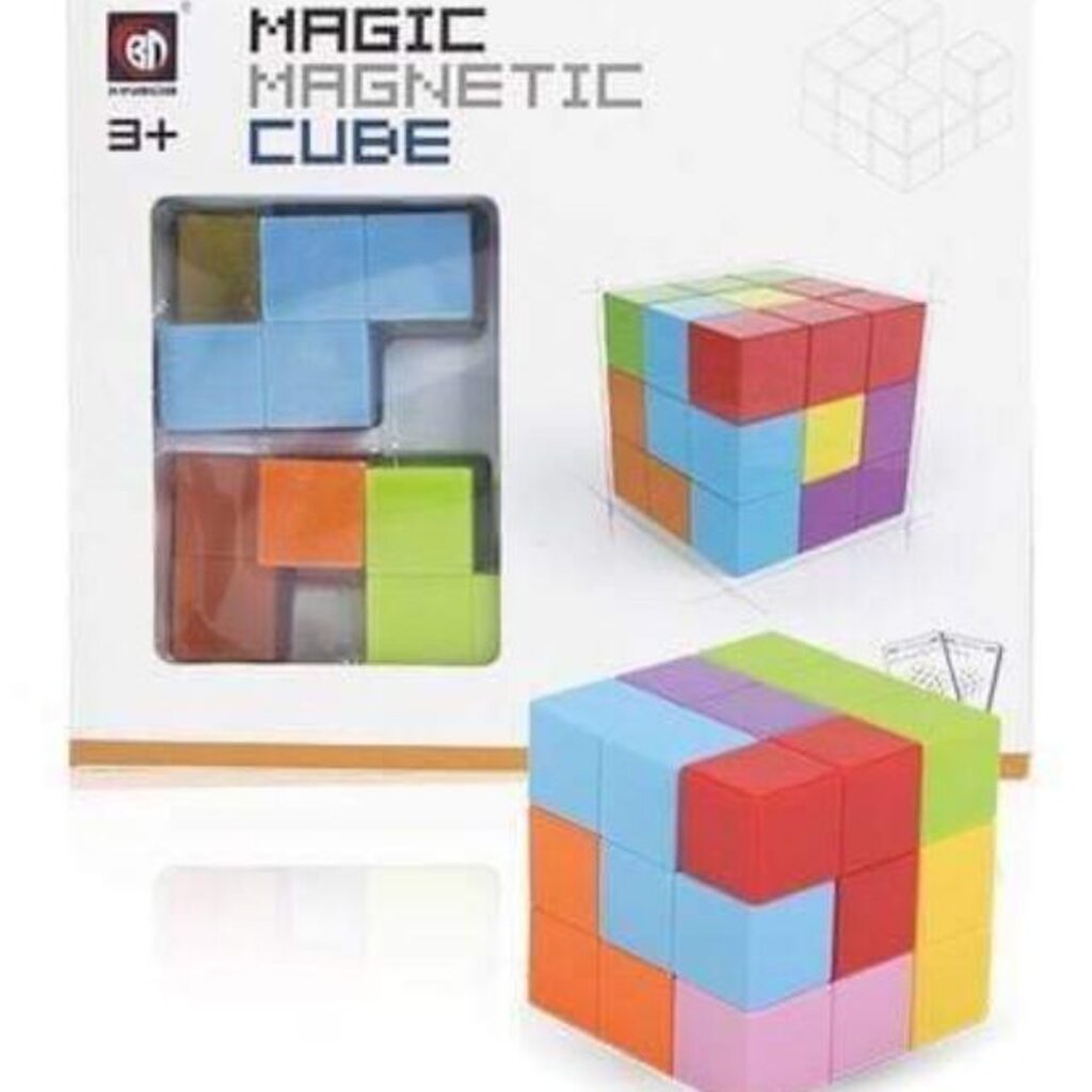 พิเศษ ลูกบาศก์แม่เหล็กฝึกเชาวน์ พร้อมการ์ดโจทย์ Magic Magnetic Cube - Cereasun - ThaiPick