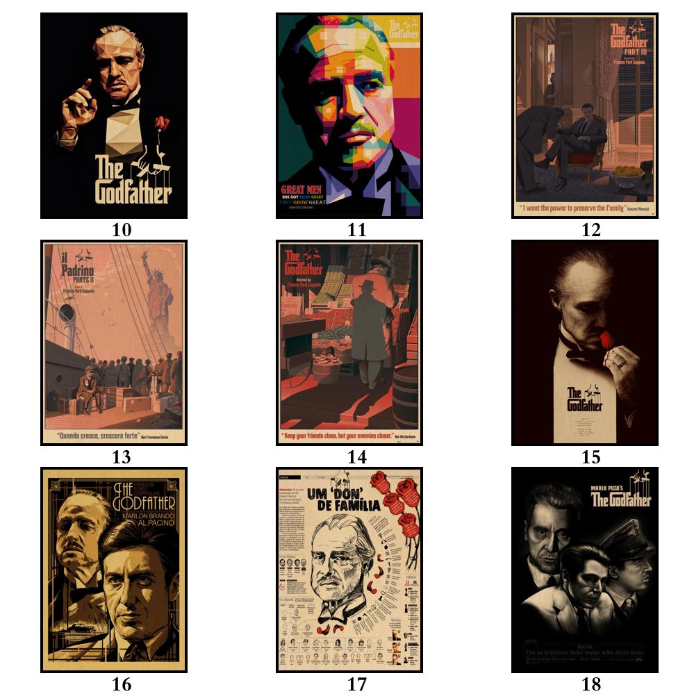 26 Designs Movie The Godfather Kraftpaper Poster Artwork Fancy Wall ...