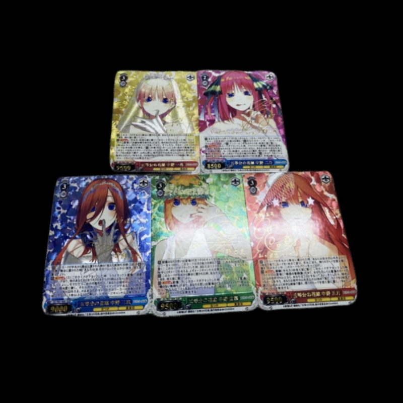 5Pcsset The Quintessential Quintuplets Signature Flash Cards WS Miku ...