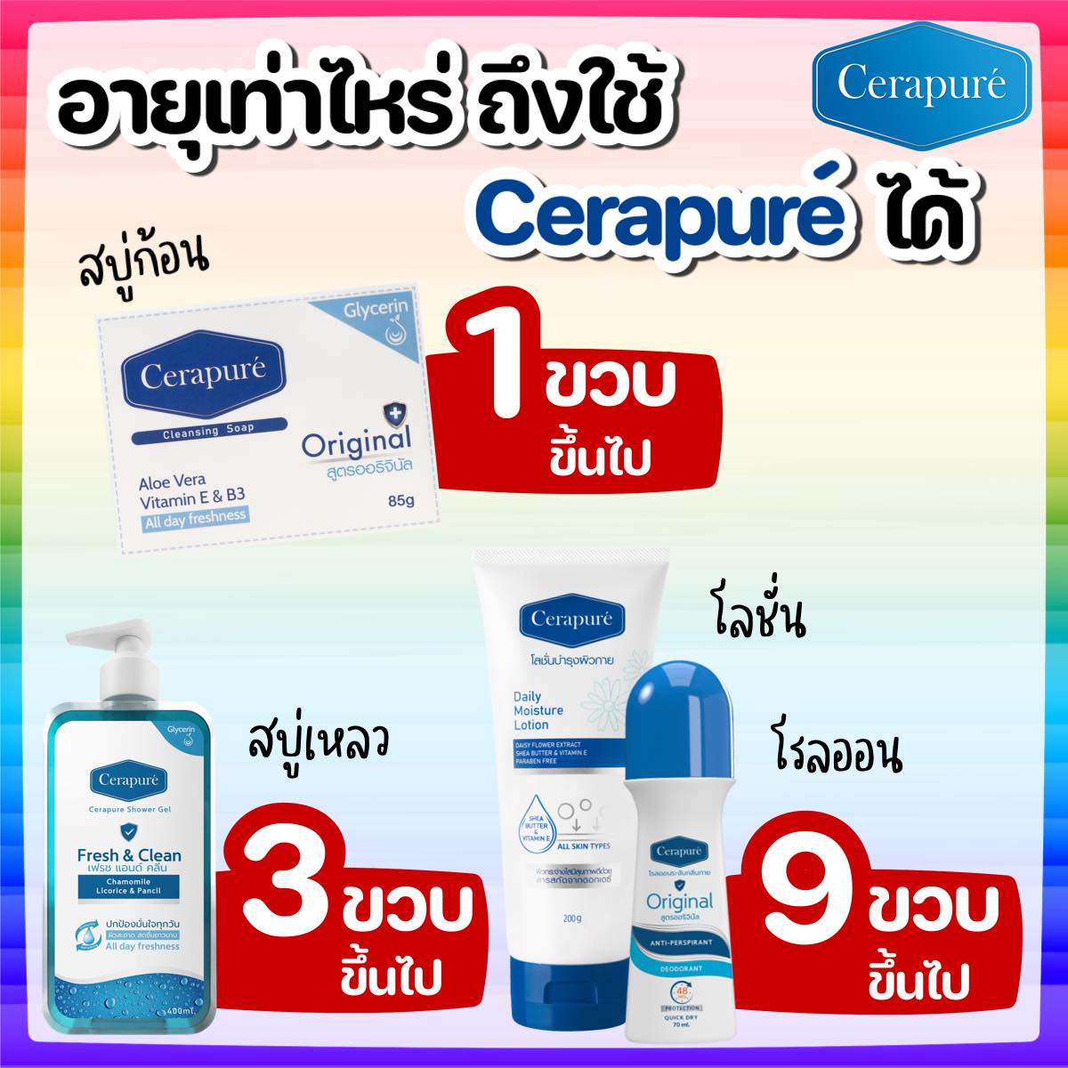 สบู่ Cerapure ระงับกลิ่นกาย ลดกลิ่นเหงื่อและกลิ่นตัว(ของแท้ 100)แถมถุง ...