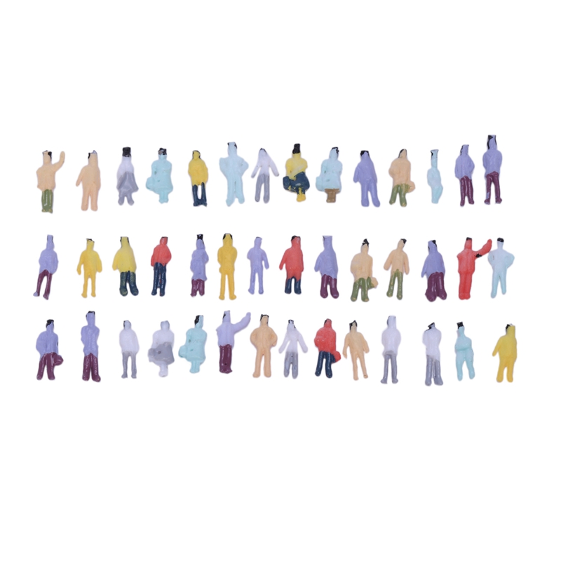 New 100pcs Painted Model Train People Figures Scale N (1 to 150 ...