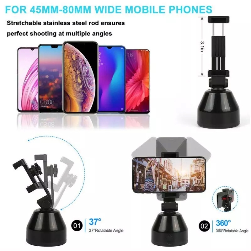 ที่ตั้งโทรศัพท์ อัจฉริยะ หมุนตามใบหน้า 360 องศา - MOBILE BRAKET 360 ...