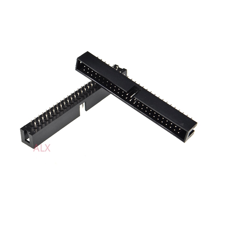 10pcs dc3-50p 2.54MM pitch JTAG ISP MALE SOCKET straight idc box headers PCB CONNECTOR DOUBLE ...